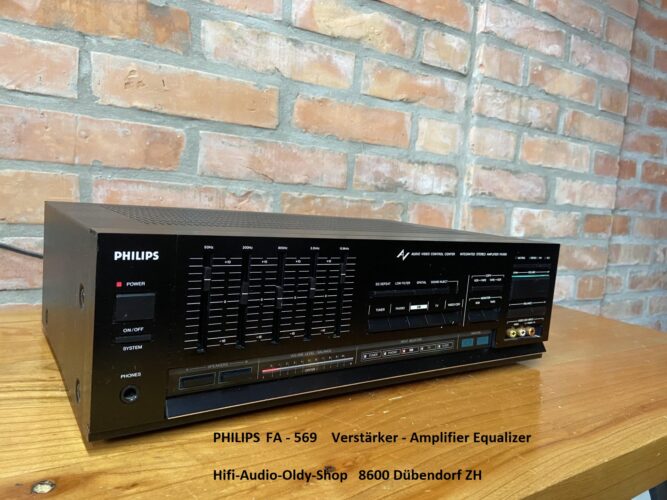 Philips Amplifier – Verstärker FA 569 and Equalizer – Vendino.ch